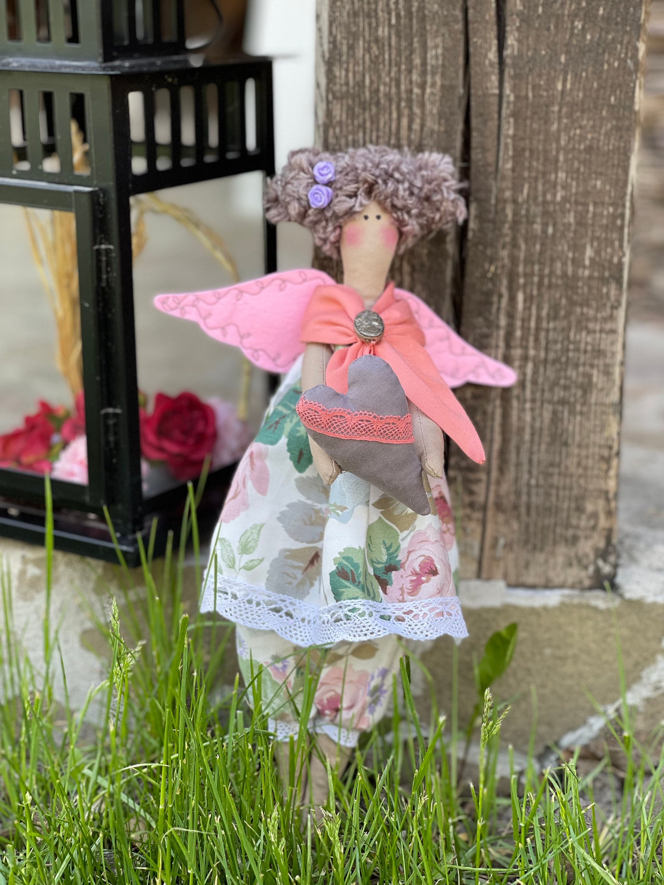 Tilda Doll Handmade Doll Small Doll Hanging Decoration Angel With a ...