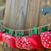 Red Apples Set 3 Apples Apple Decor Fabric Apple Tree Filler Primitive ...