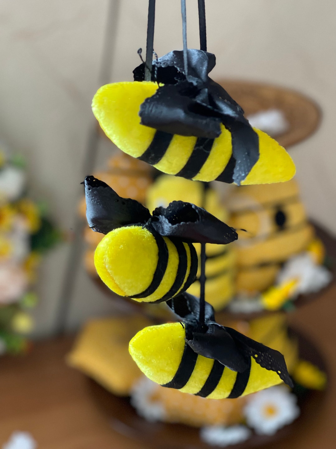 Honey Bee Bee Decor Honey Comb Decor Bee Decor Car Honey Dipper Bee ...
