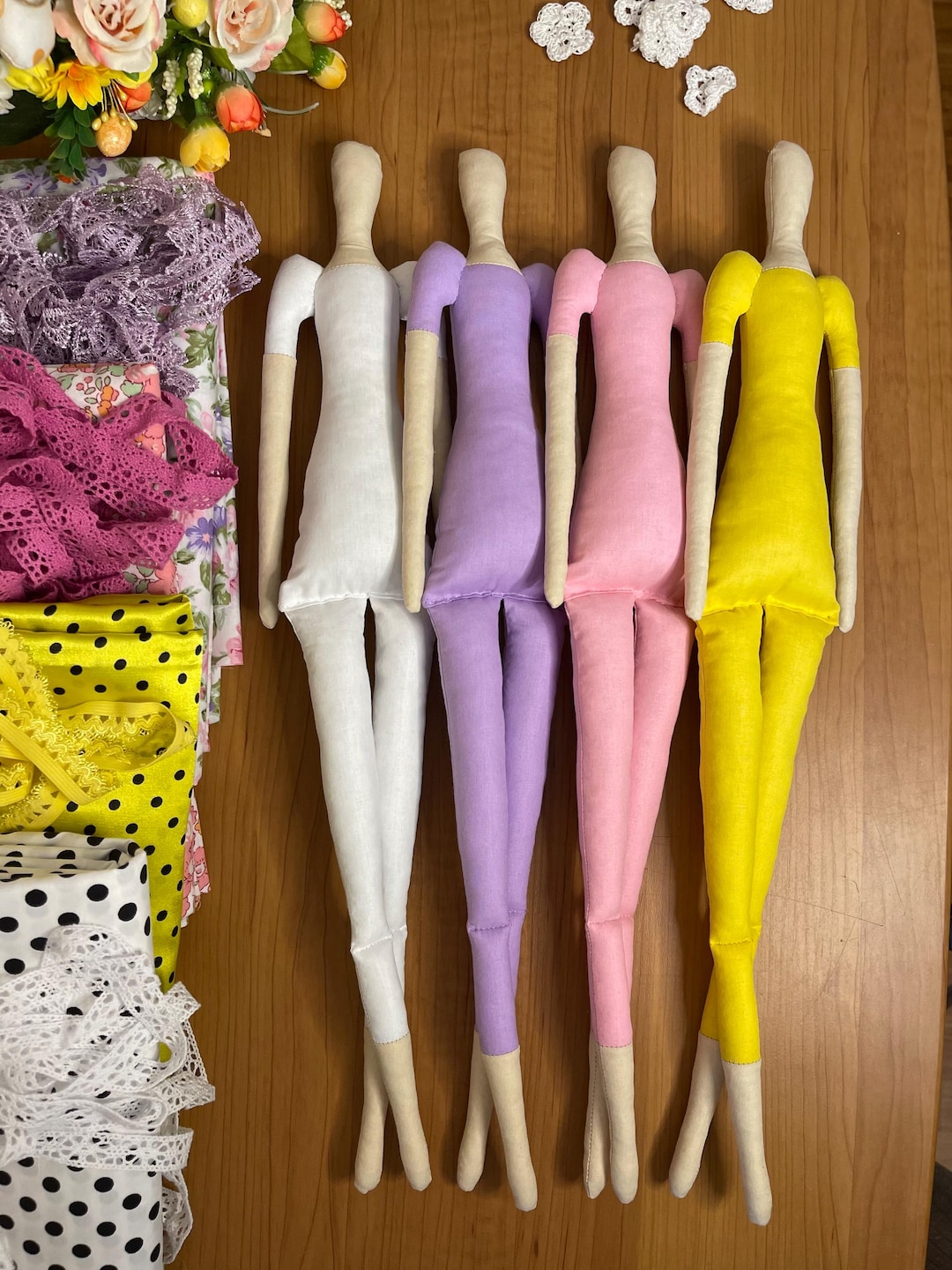 Tilda Doll Body Colored Blank Doll Bodies 19.6" Tilda Blank Rag Doll Rag Doll Body Cloth Doll ...