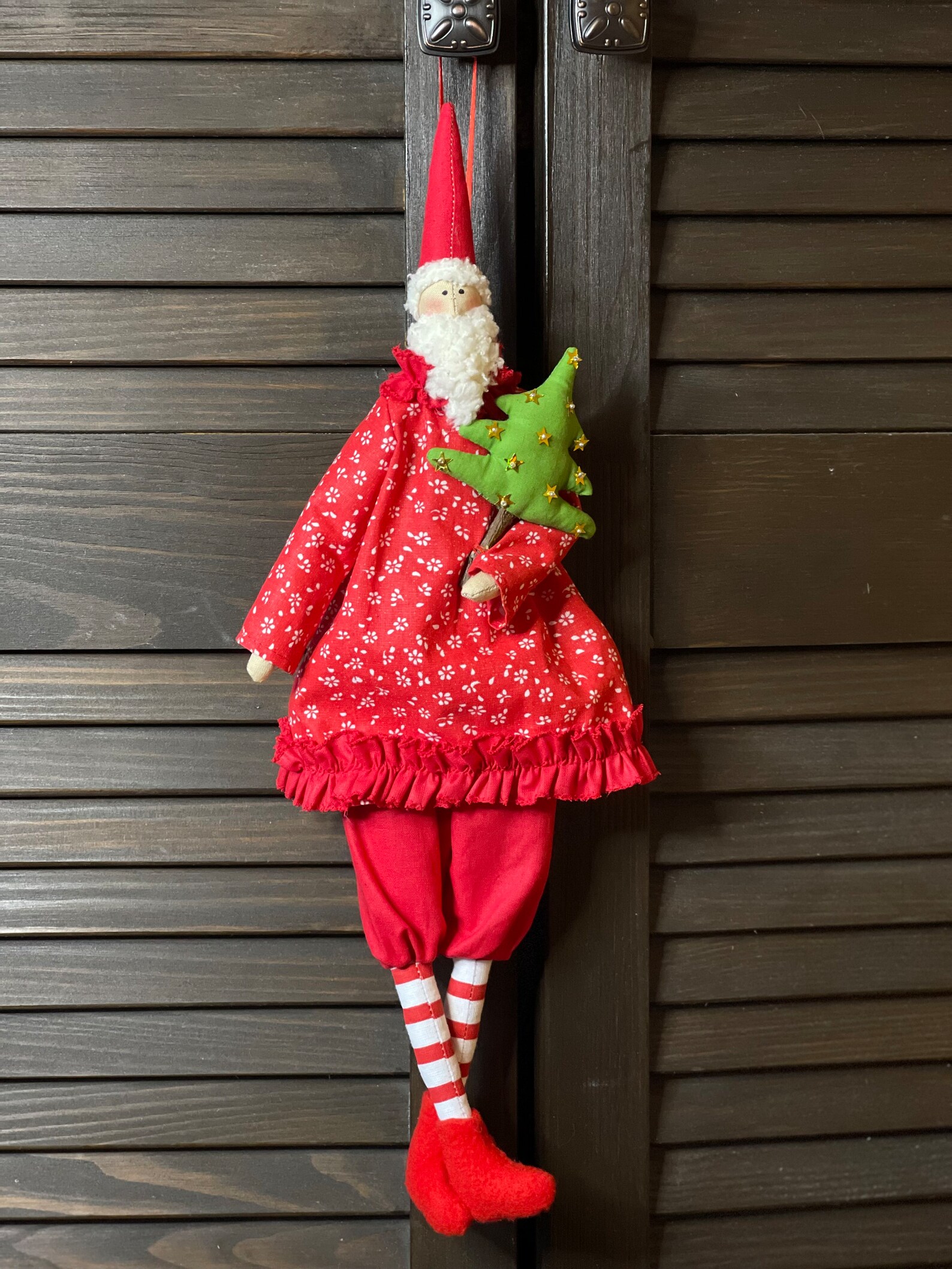 Santa Claus Santa Tilda Doll Scandinavian Christmas Doll - Etsy