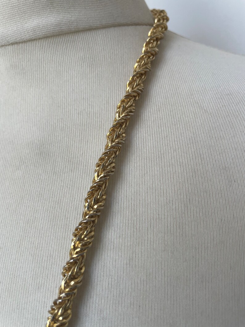 Vintage Gaudy Gold Long Chain / Costume Jewellery / Rope - Etsy