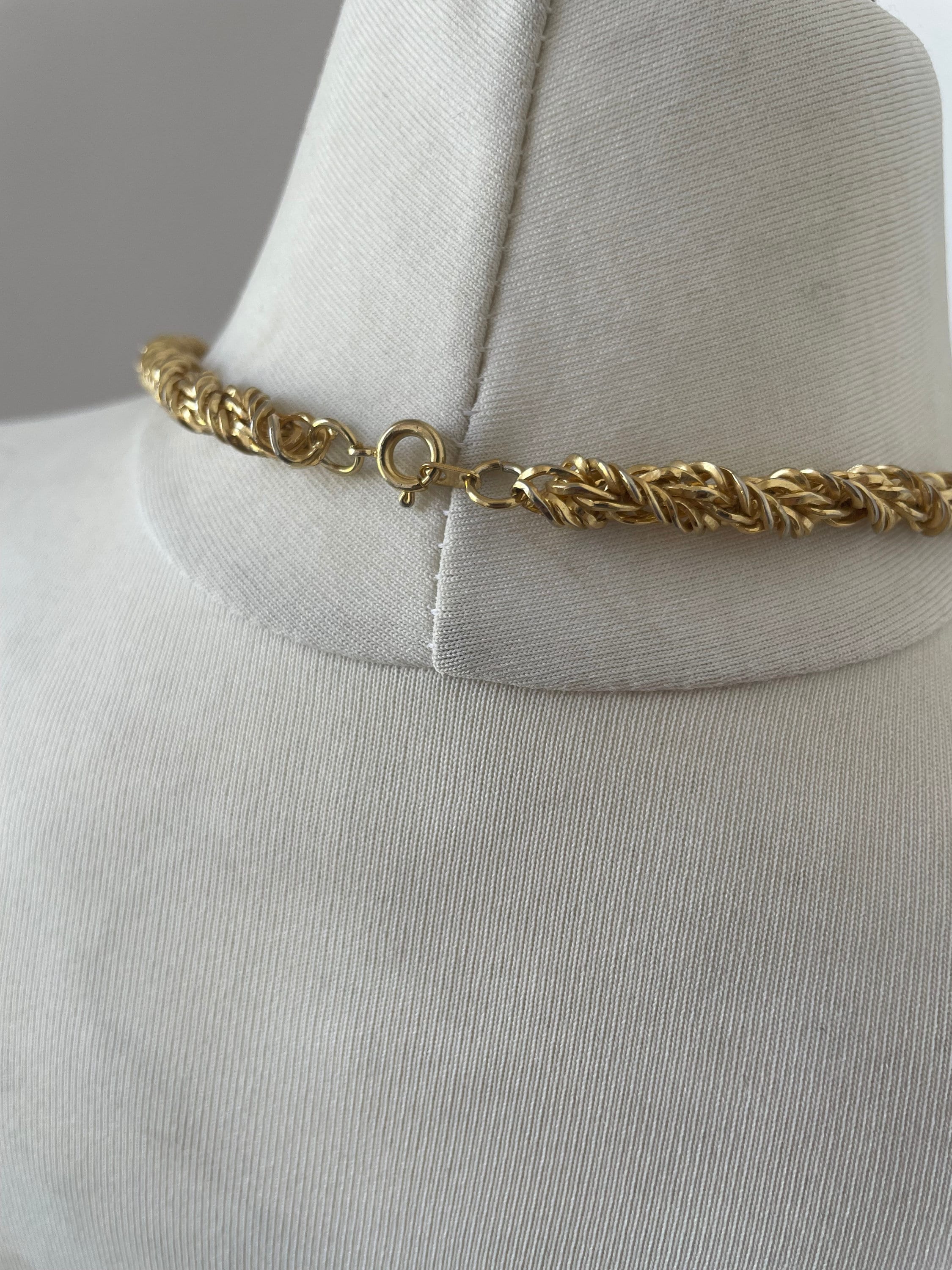 Vintage Gaudy Gold Long Chain / Costume Jewellery / Rope - Etsy