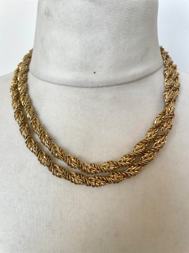 Vintage Gaudy Gold Long Chain / Costume Jewellery / Rope - Etsy