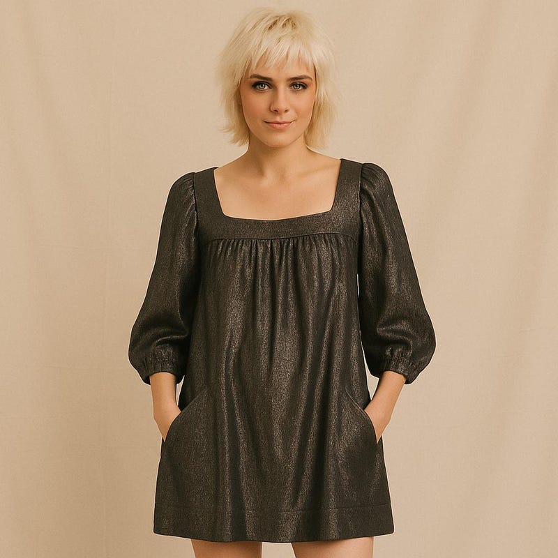 Black Babydoll Puff Sleeves - Etsy