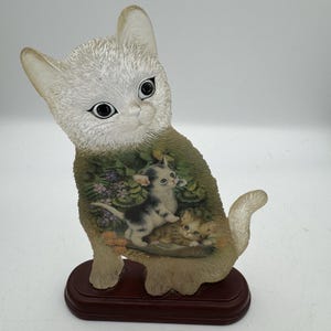 RARE - Set of 4 Bradford Jurgen Scholz Ltd Ed Purr-fect Day Cat Kitten ...