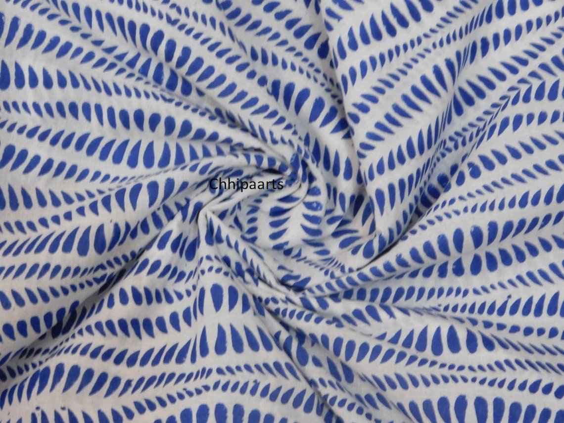 New Indian Handmade Block Bangladeshi Printed Garment Fabric - Etsy