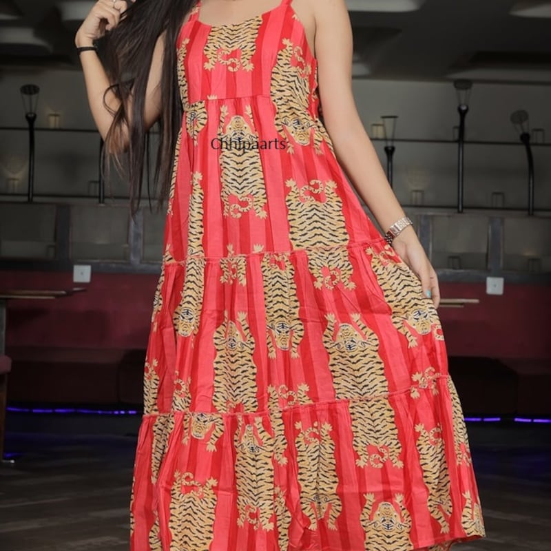 Tiger Print Dress - Etsy