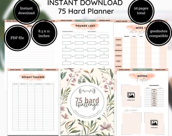 75 Hard Tracker | Etsy