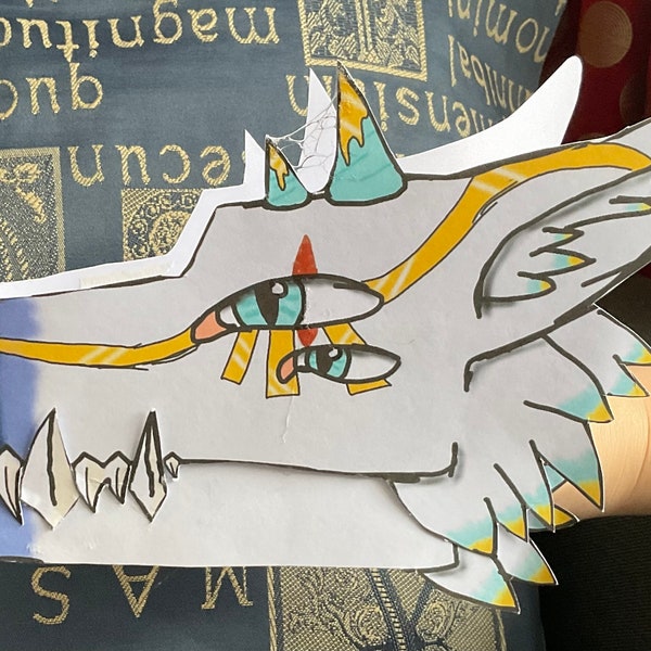 Paper Dragon Puppet Base - Etsy