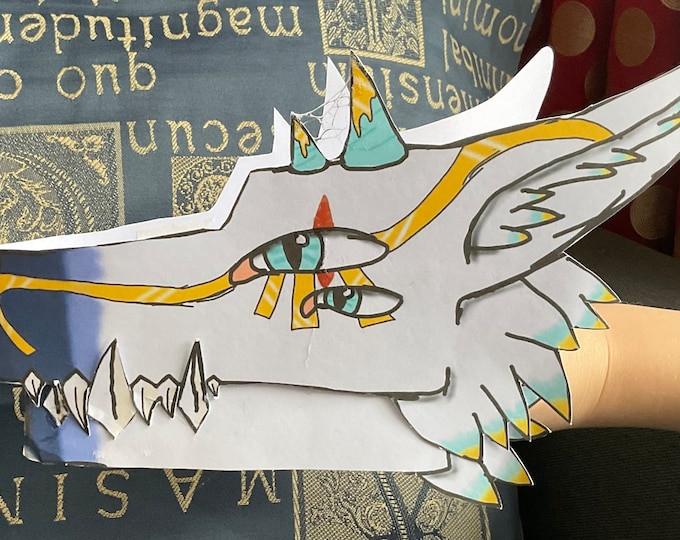 Dragon Hand Puppet Pattern – Papercraft Template (PDF) - Etsy Canada