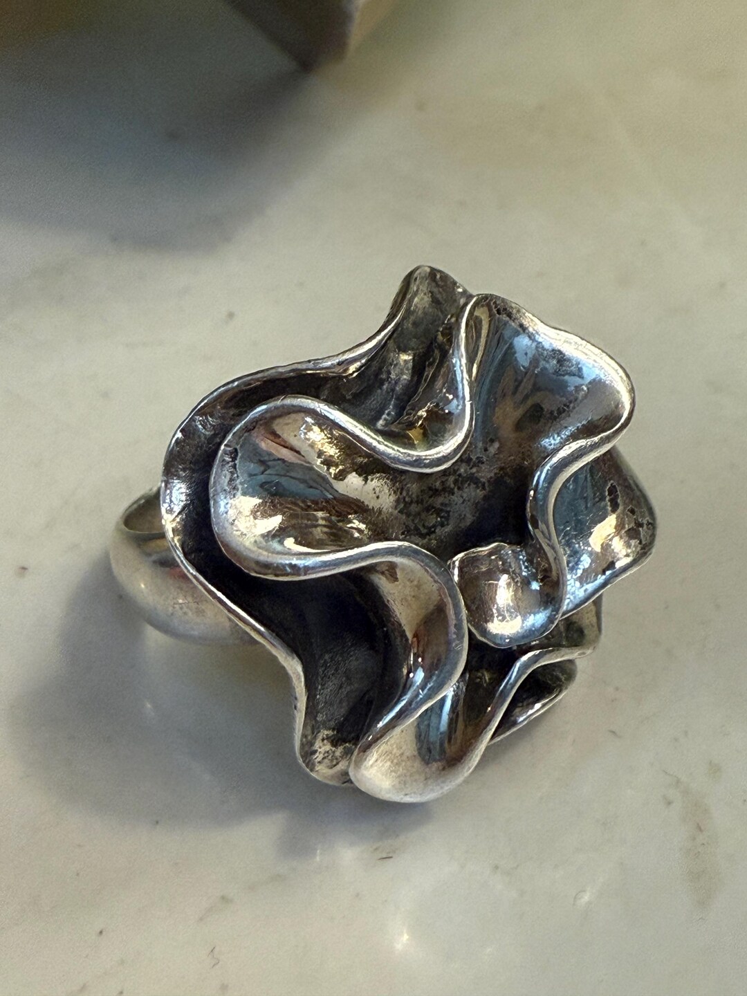 Bold Sterling Silver "blooming Flower" Statement Ring – Silpada Floral ...
