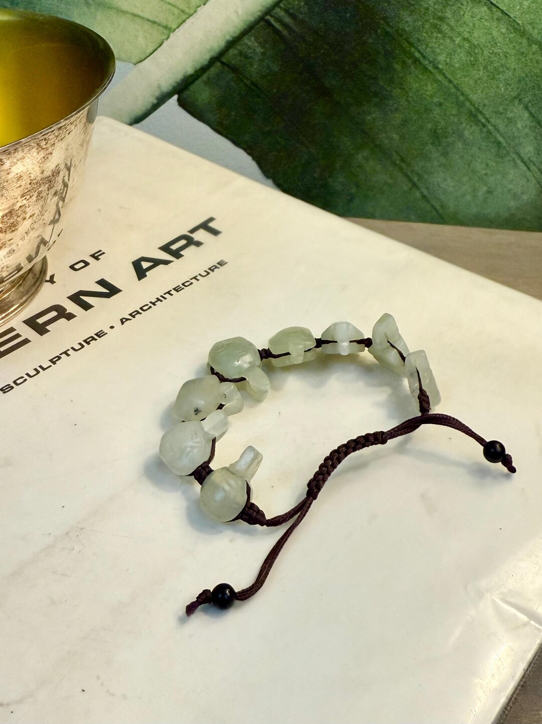 Hand-carved Jade Turtle Adjustable Bracelet - Etsy