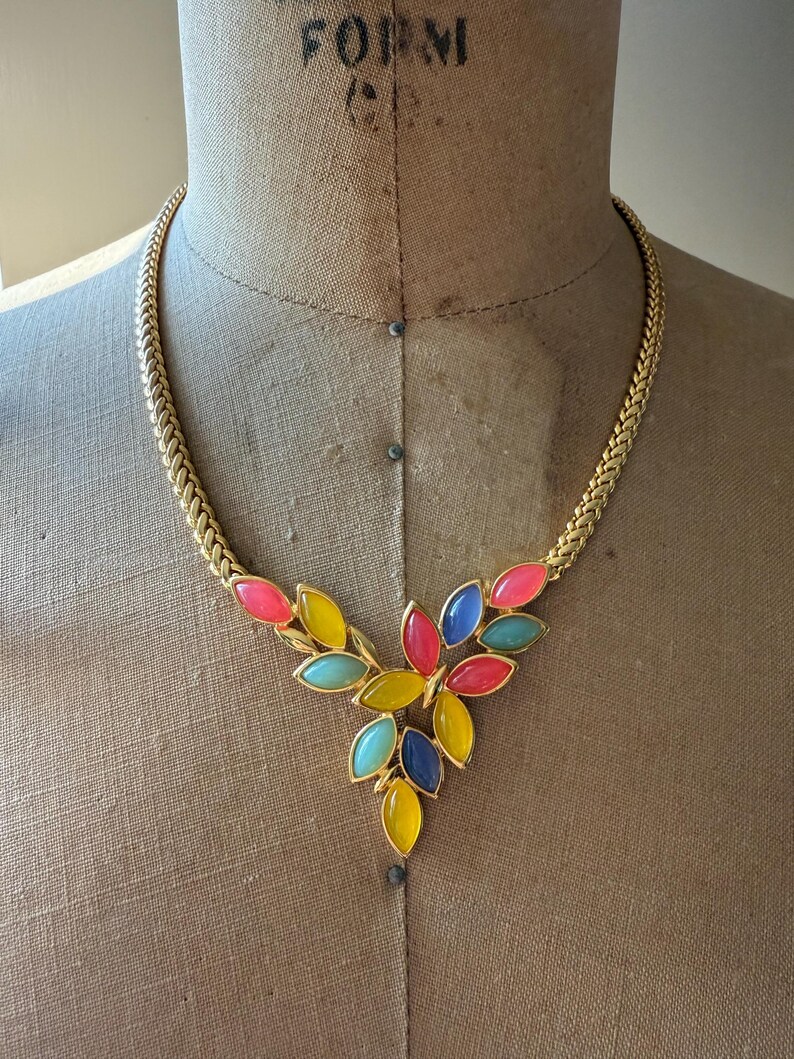 Vintage Trifari "jelly Belly Fruit Salad" Necklace & Earrings Set ...
