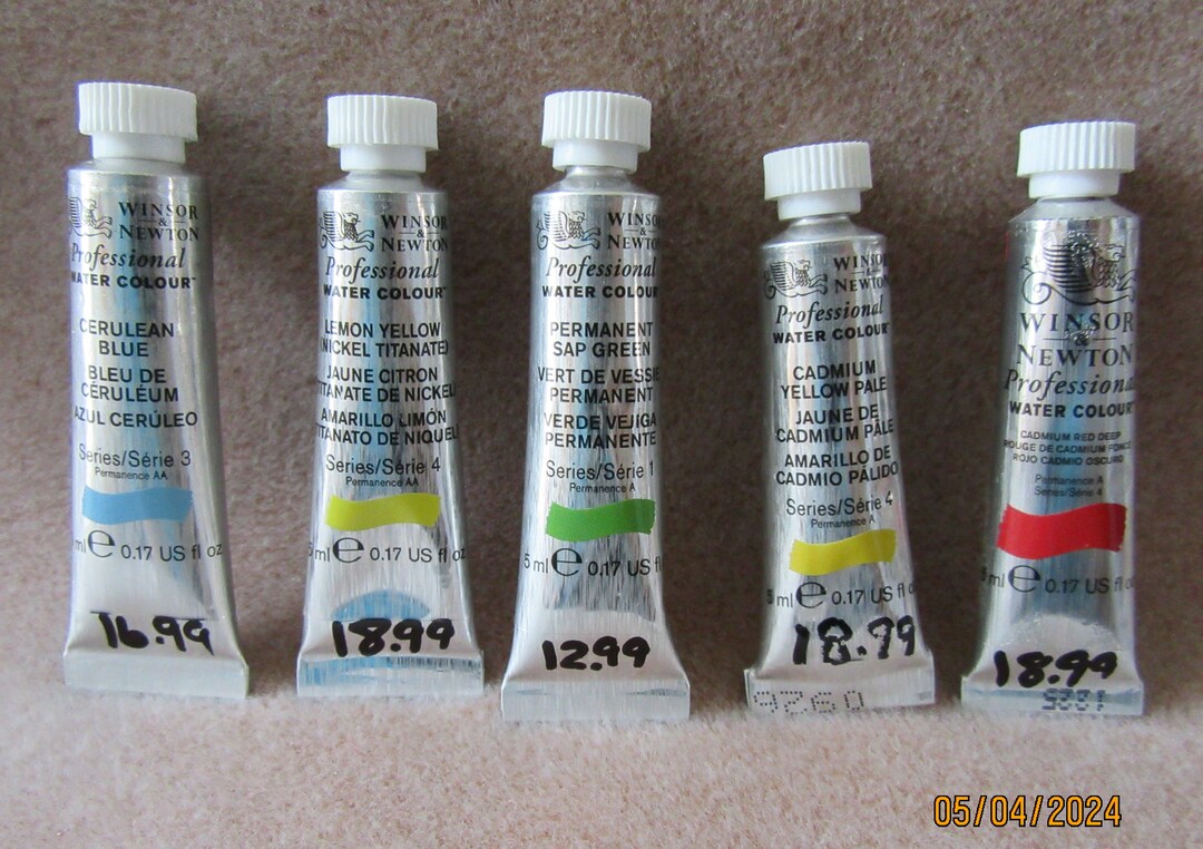 Windsor Newton Professional Water Colour Paint Tubes - Etsy
