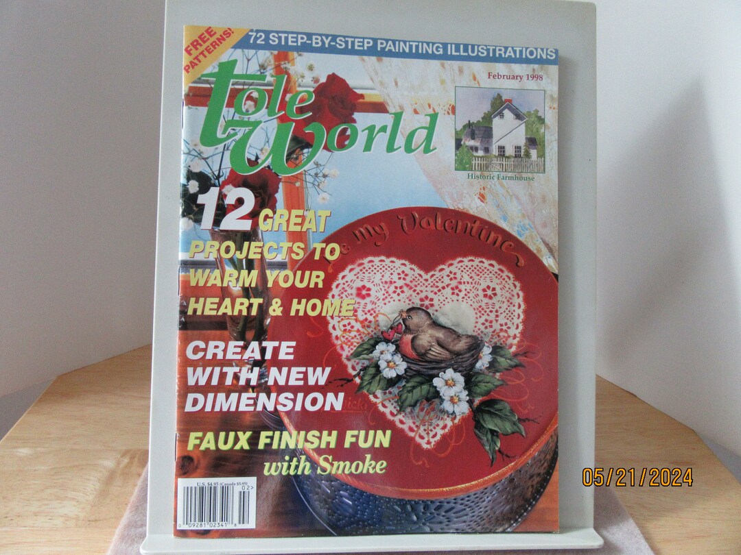 Tole World February 1998 Magazine Back Issue - Etsy