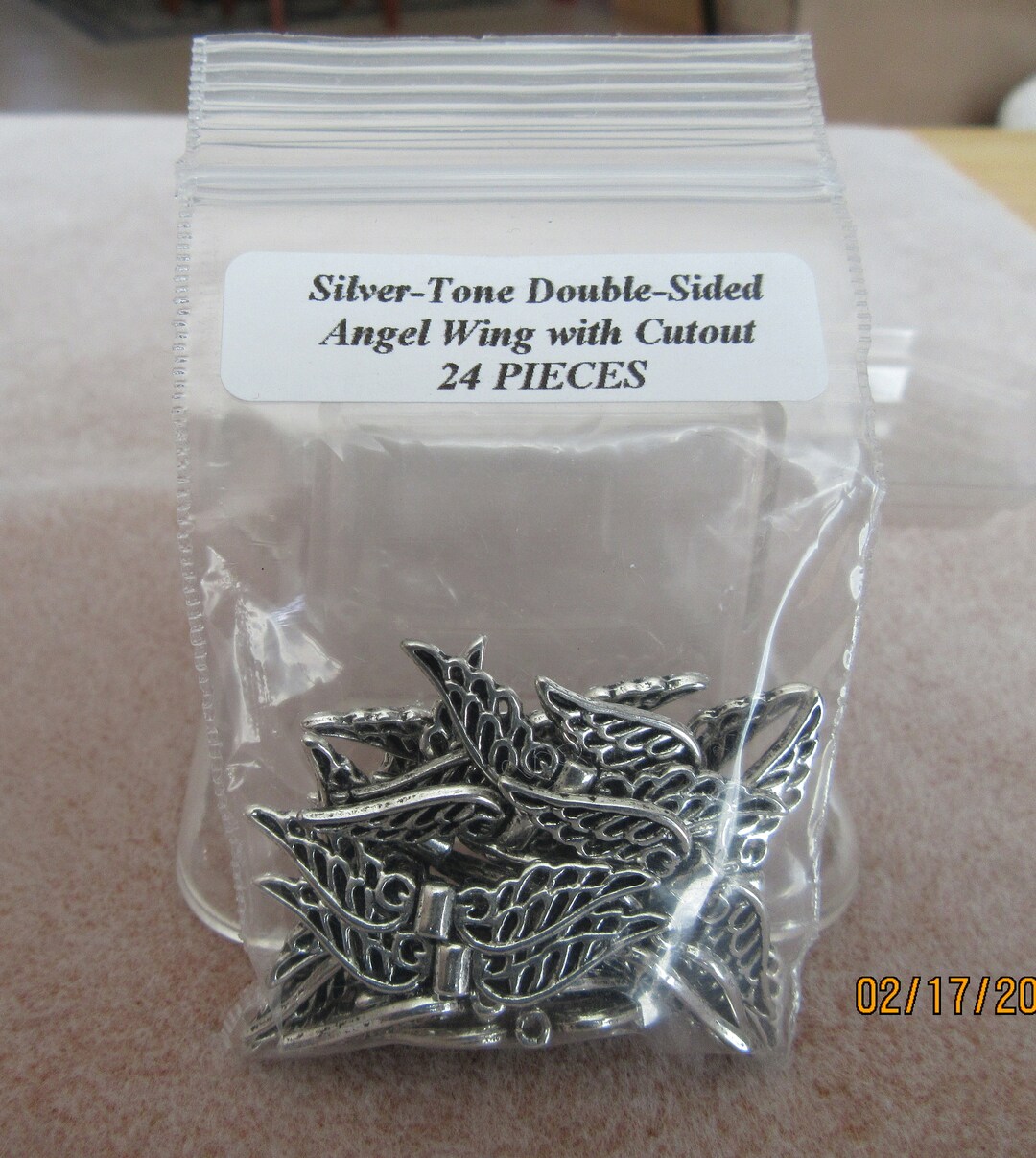 Silver-tone Double-sided Angel Wing With Cutout - Etsy