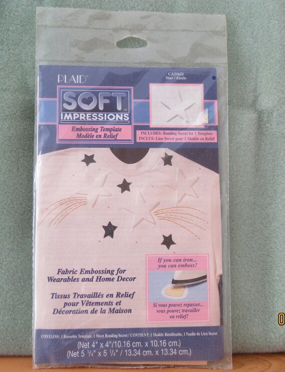 Plaid Soft Impressions Embossing Template Star Kit | Etsy