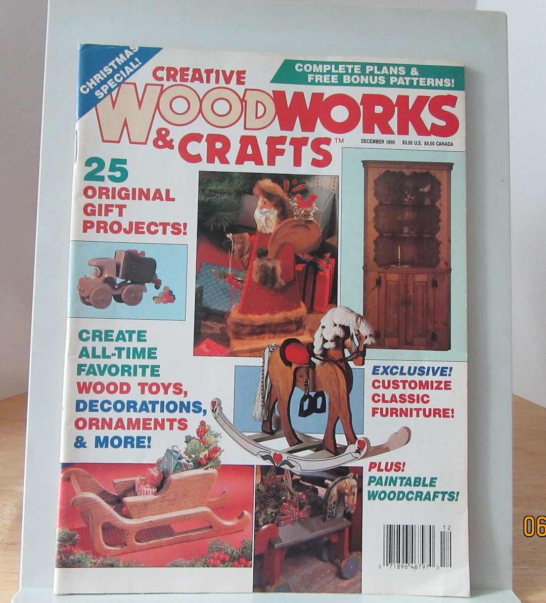 December 1990 Creative Woodworks and Crafts Magazine Back Issue - Etsy