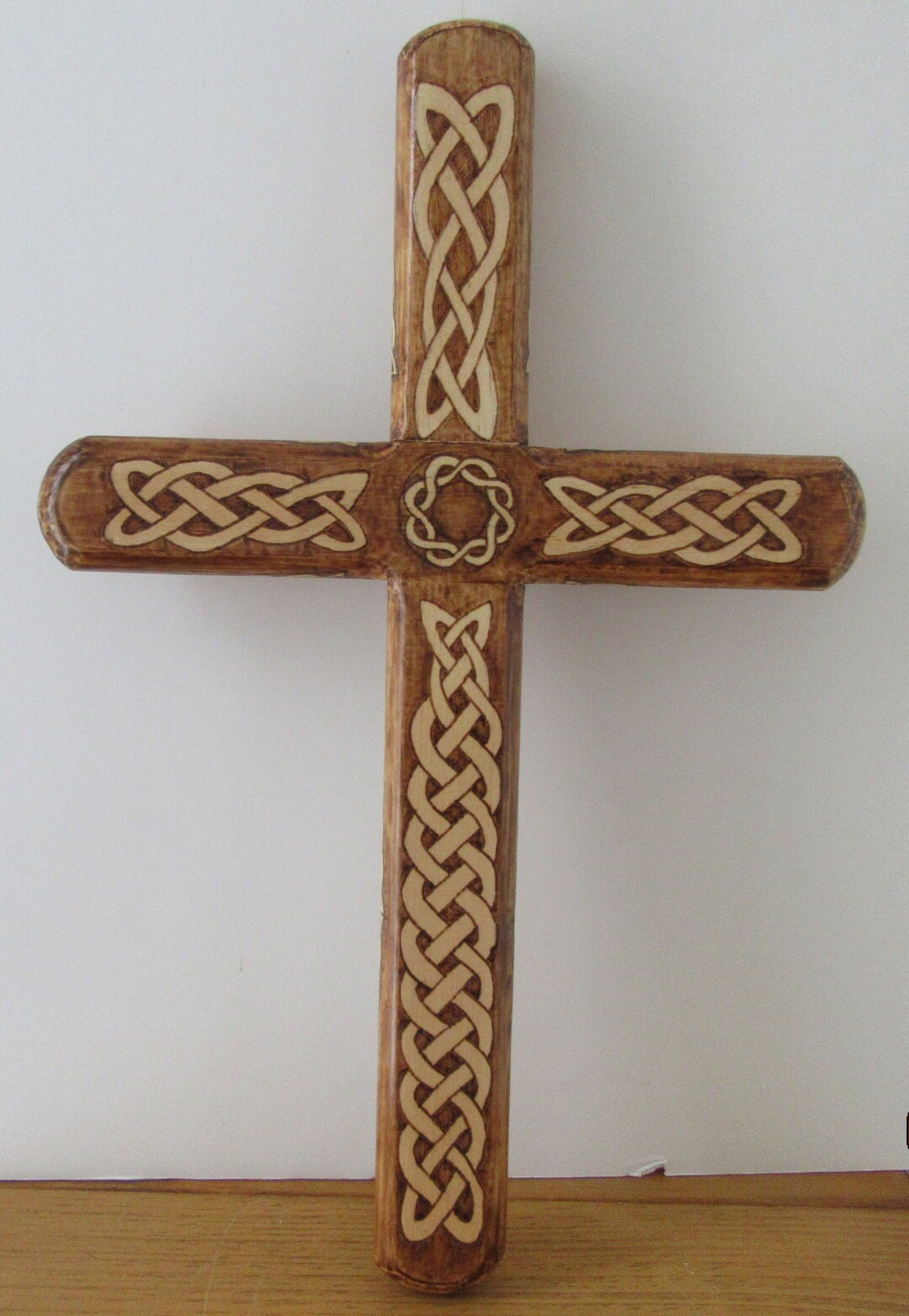 Pyrography Large Wood 3-D ‘cross’ – Celtic Design - Wall Hanging - Etsy
