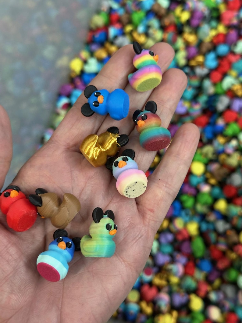 Bag of 100 Quacky Ears – 3D Printed Mini Ducks With Mouse Ears - Etsy