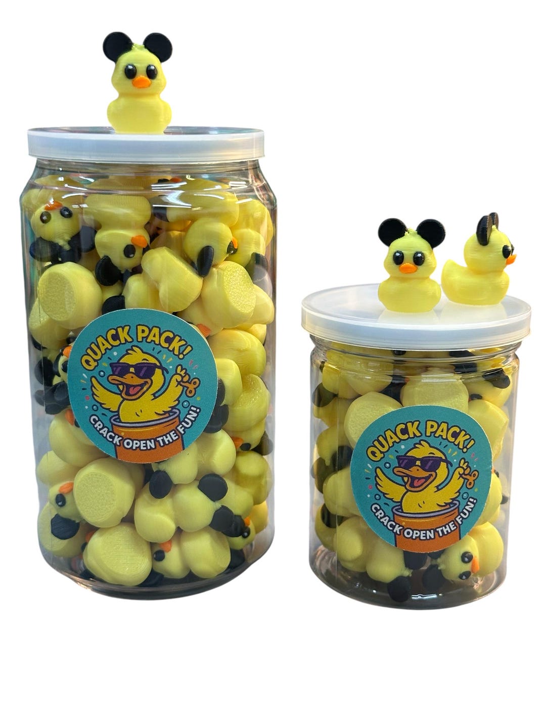 Quack Pack! Pop A Can of Mini Ducks With Mouse Ears - Many Colors ...