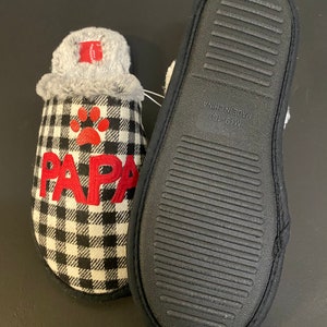 Matching Family Christmas Slippers, PAPA Bear Fur Lined Slipper, Gifts ...