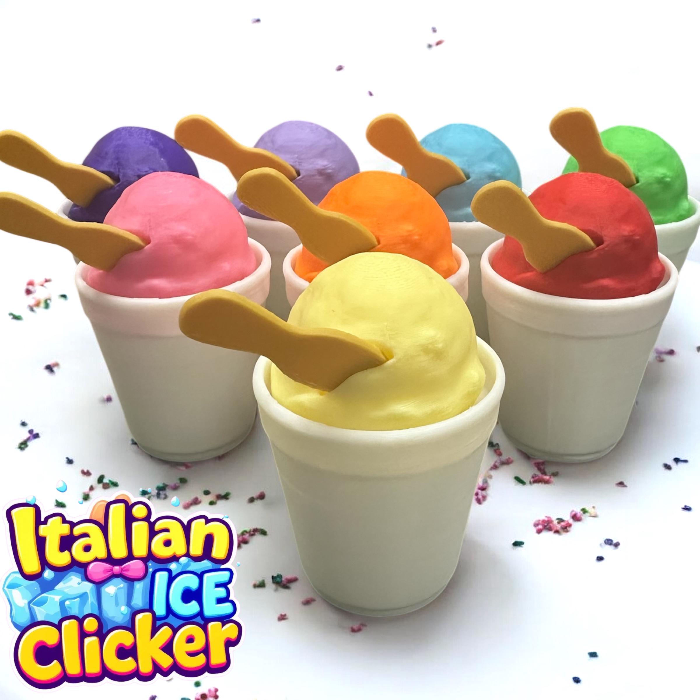 Italian Ice/shaved Ice Clicker Clicking Fidget Toy - Etsy