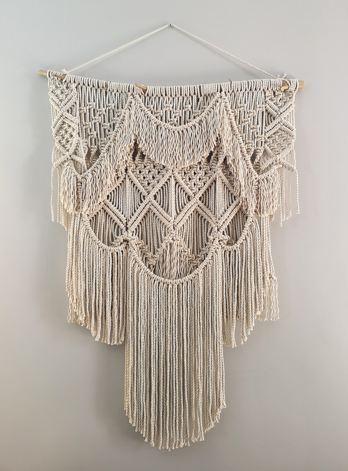 Handmade native macrame wall hanging from Baltic series | Etsy