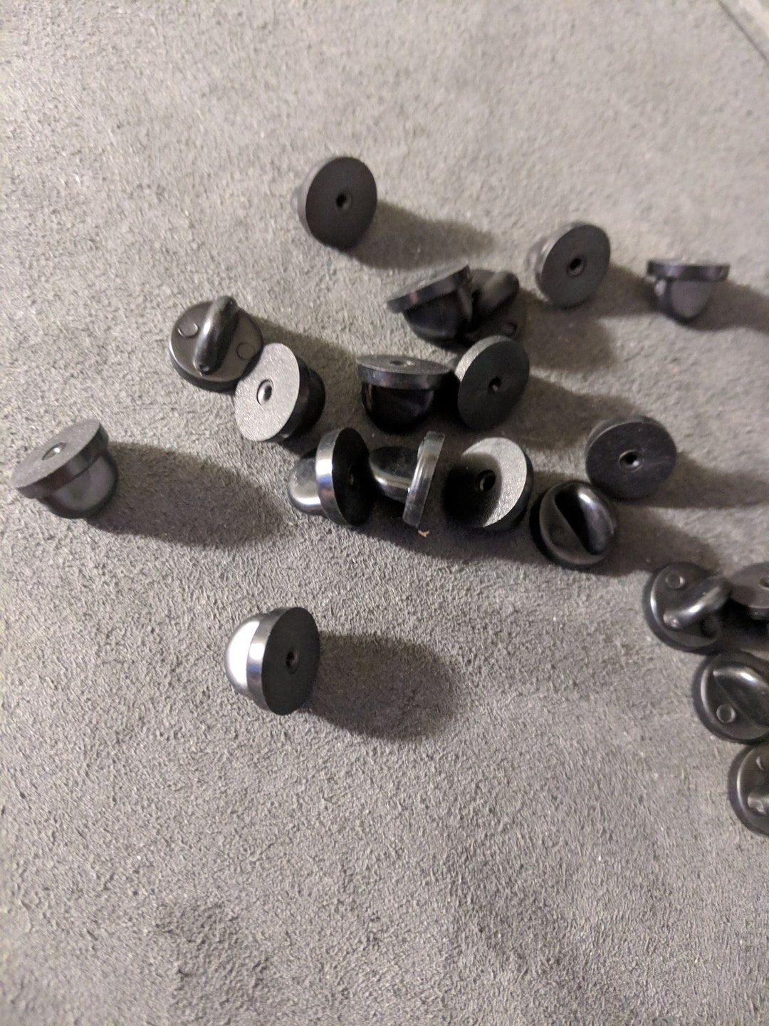 PVC Rubber Lapel Pin Backings (pair) - Etsy