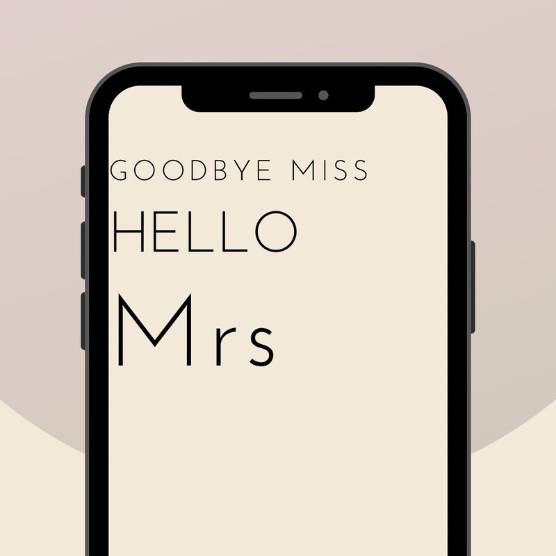 Goodbye Miss Hello Mrs - Etsy