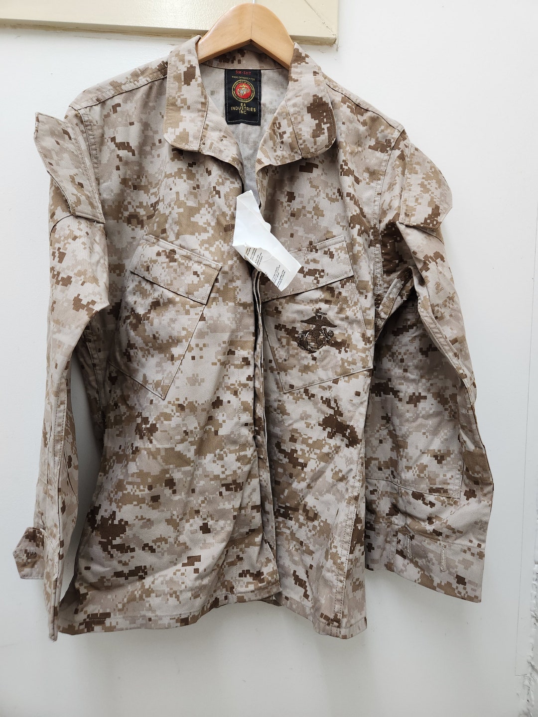 Military Issued USMC Tan Digital Shirt/blouse-new With Tags-ss - Etsy