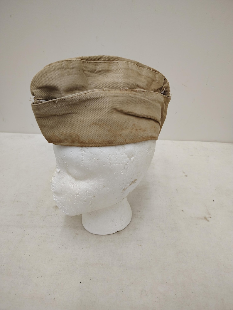Vintage Military Issued Korean War Era Khaki Garrison Hat - Etsy