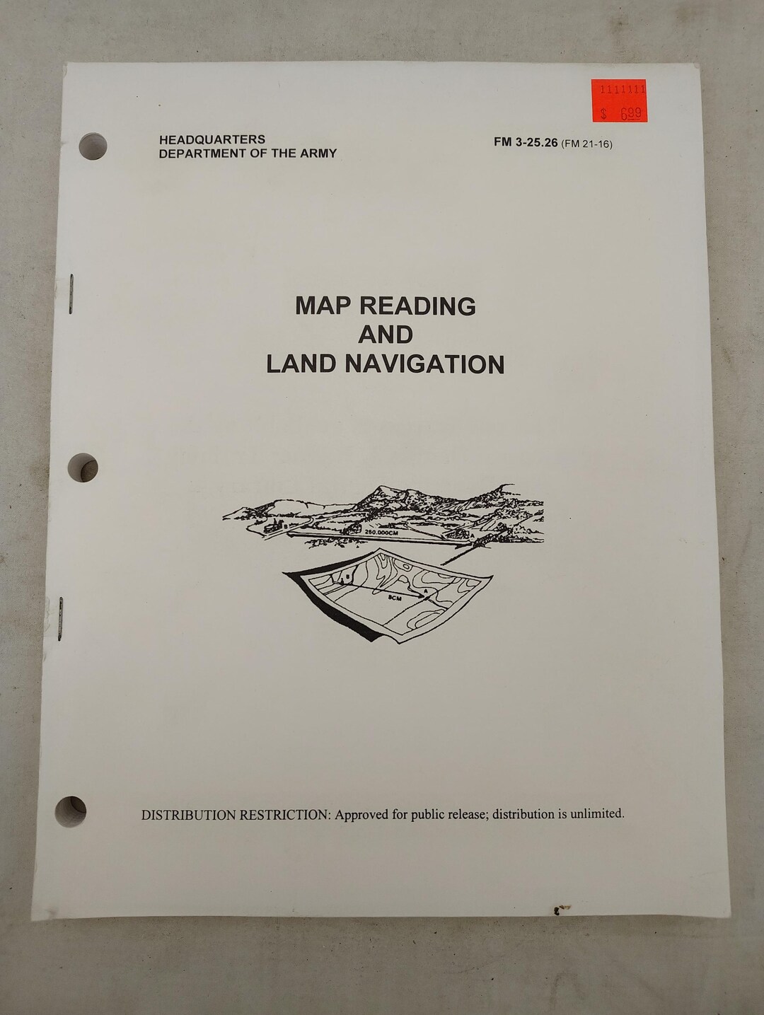 Vintage Military Issued Map Reading and Land Navigation Manual - Etsy