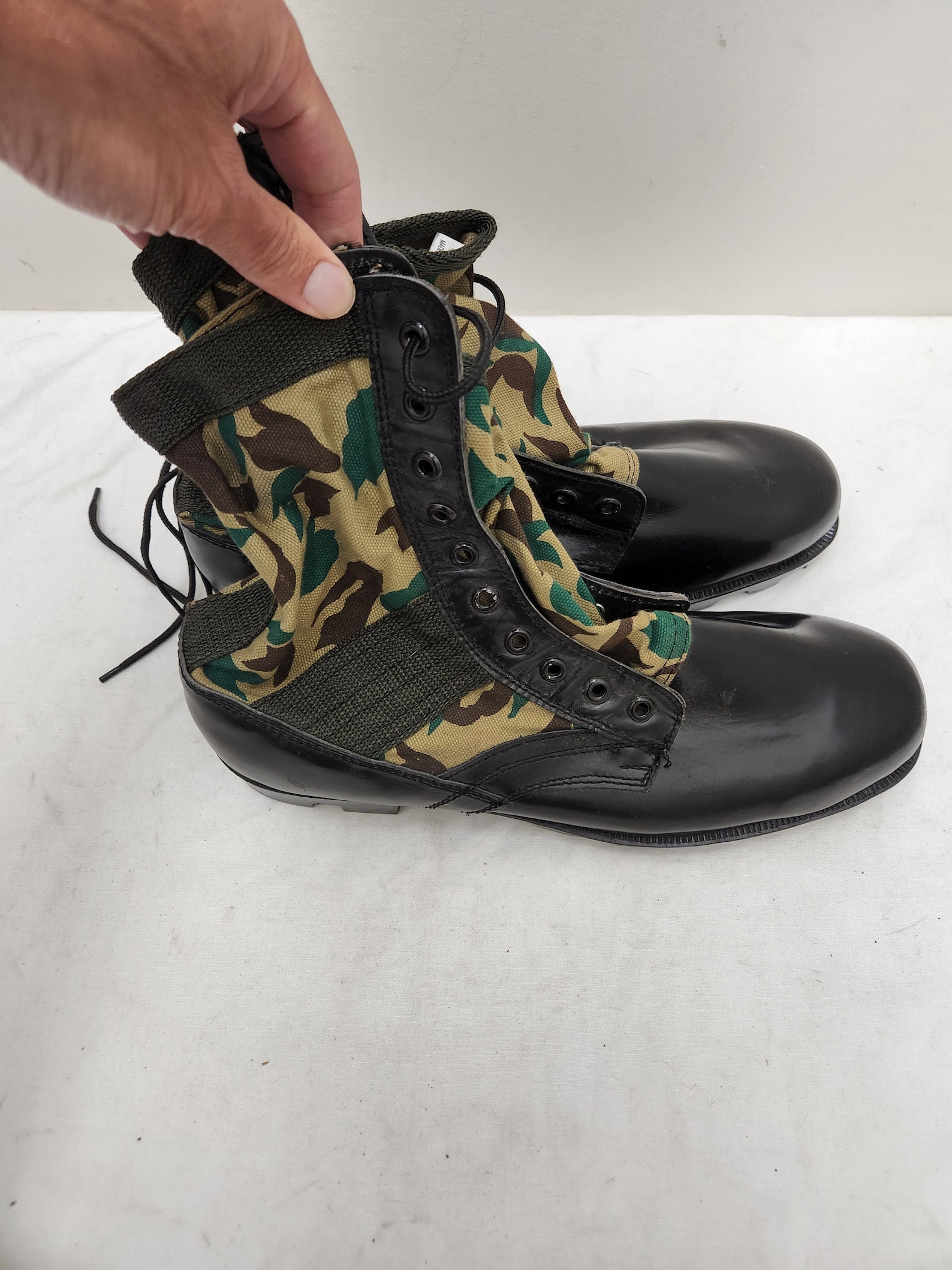 Vintage Military Style Camo Jungle Boots-15r - Etsy