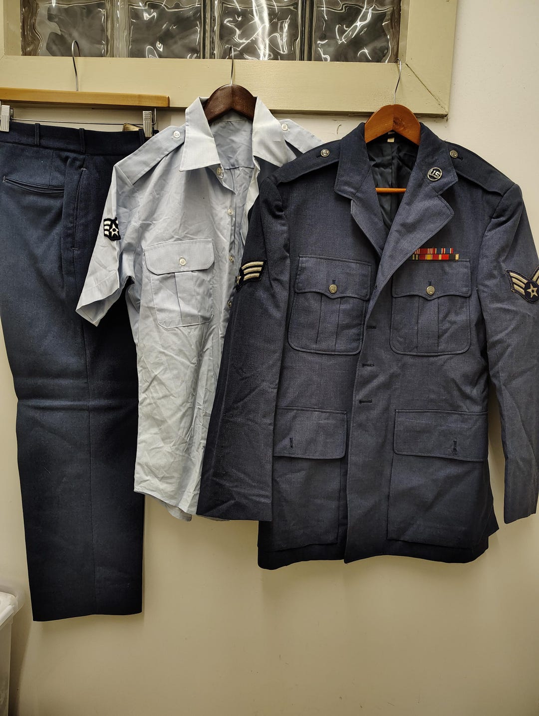 Vintage Issued USAF Men's Dress Blue Outfit With Patches! - Etsy