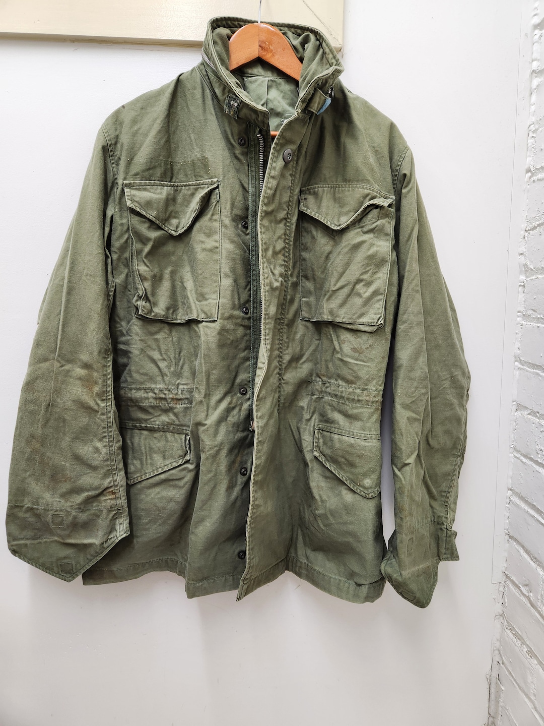 Vintage Military Issued Vietnam War Era OD Green M65 Field Jacket-sl - Etsy