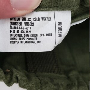 Vintage Military Issued Mitten Shells With Trigger Finger-new - Etsy