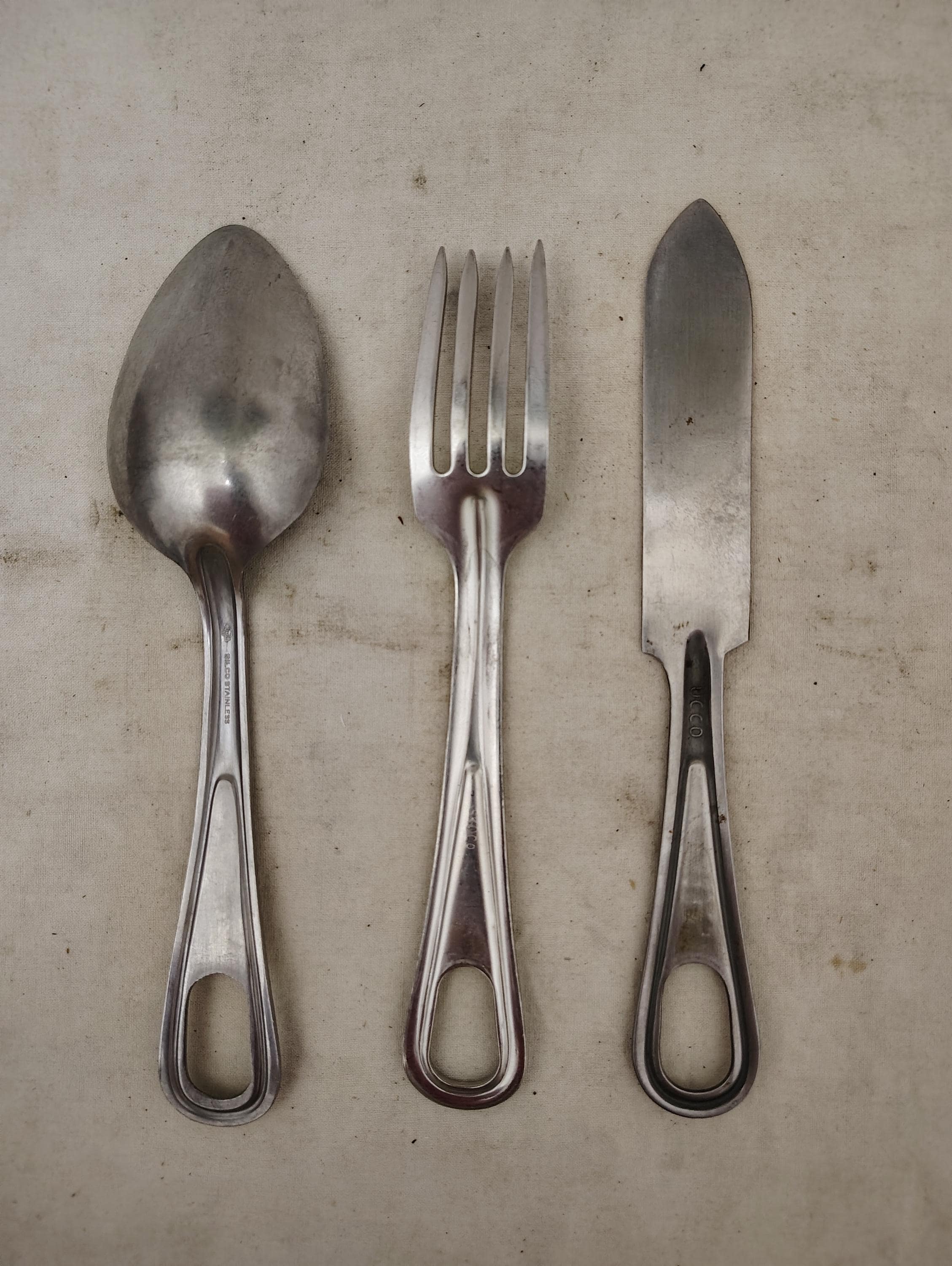 Vintage Military Issued Silverware Set - Etsy