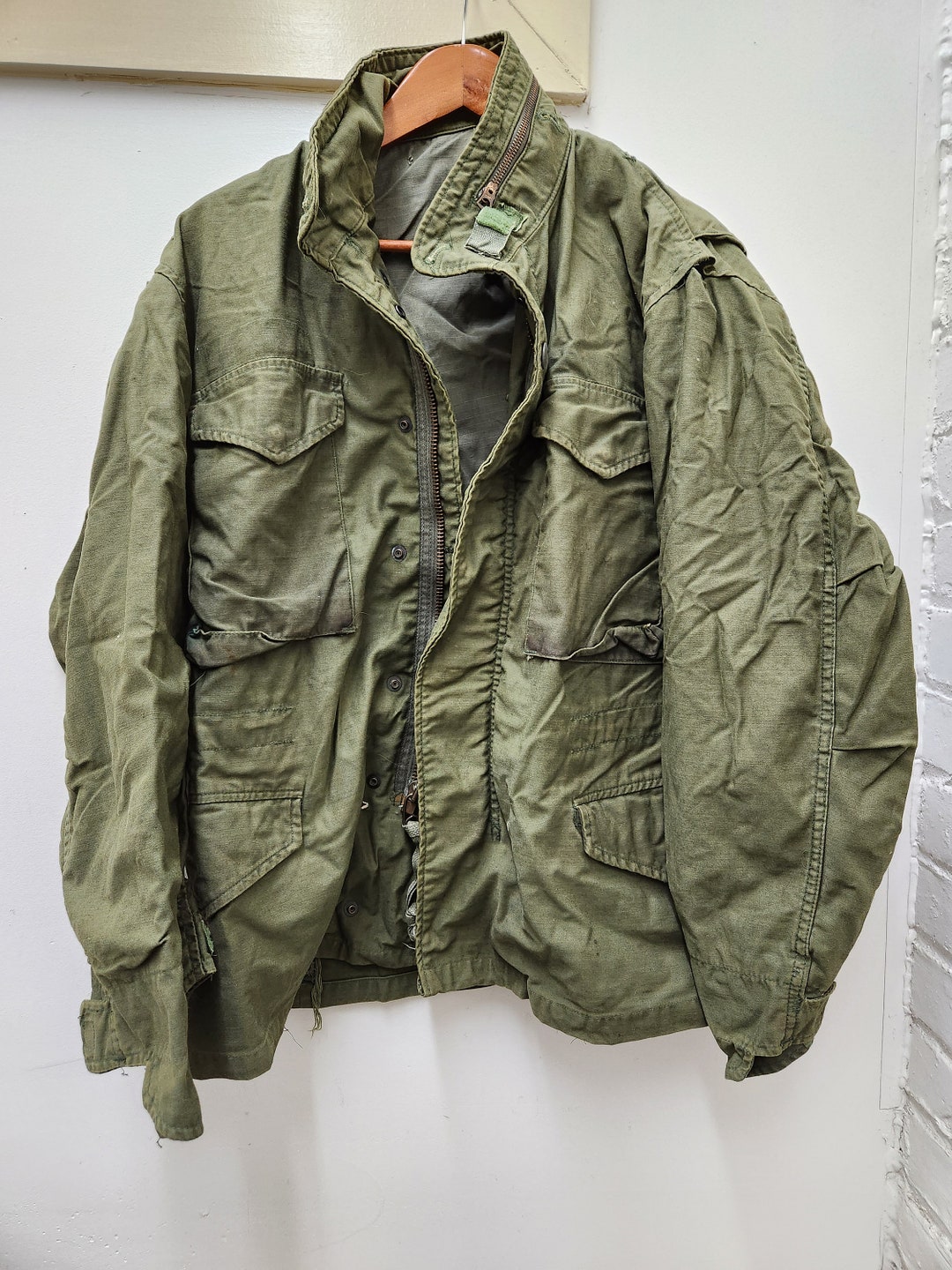 Vintage Military Issued OD Green M65 Field Jacket-mxs-80 - Etsy