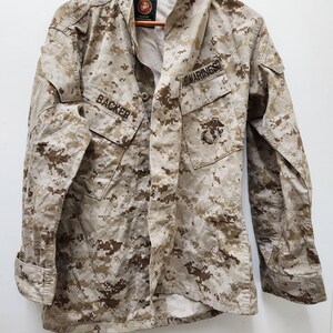 Military Issued USMC Tan Digital Shirt/blouse With Patches - Etsy