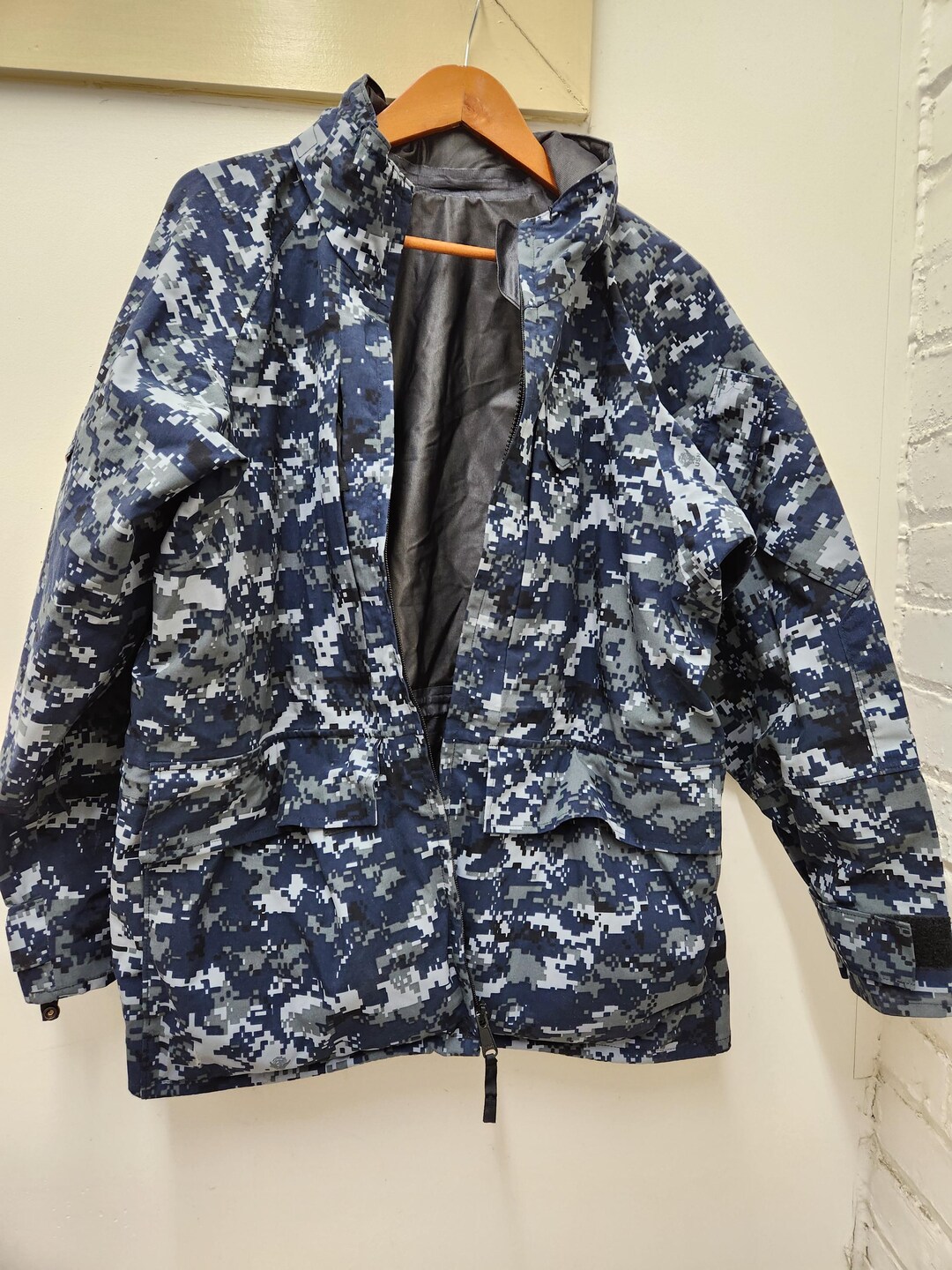 Military Issued US Navy Blue Digital Gore Tex Jacket - Etsy