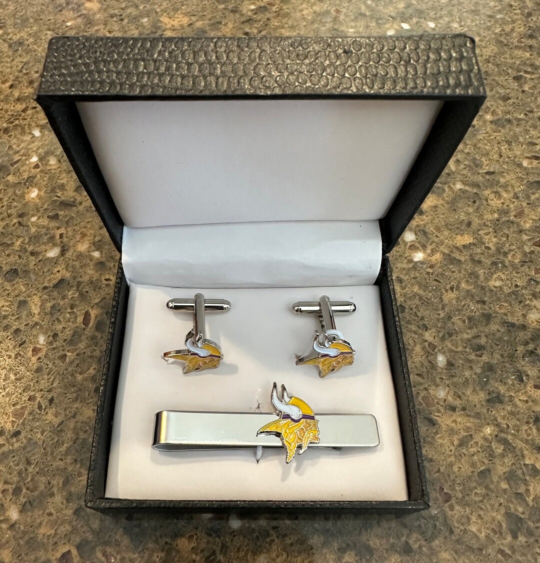 Minnesota Vikings Cuff Link Cufflinks Cuff Links Tie Clip Bar - Etsy