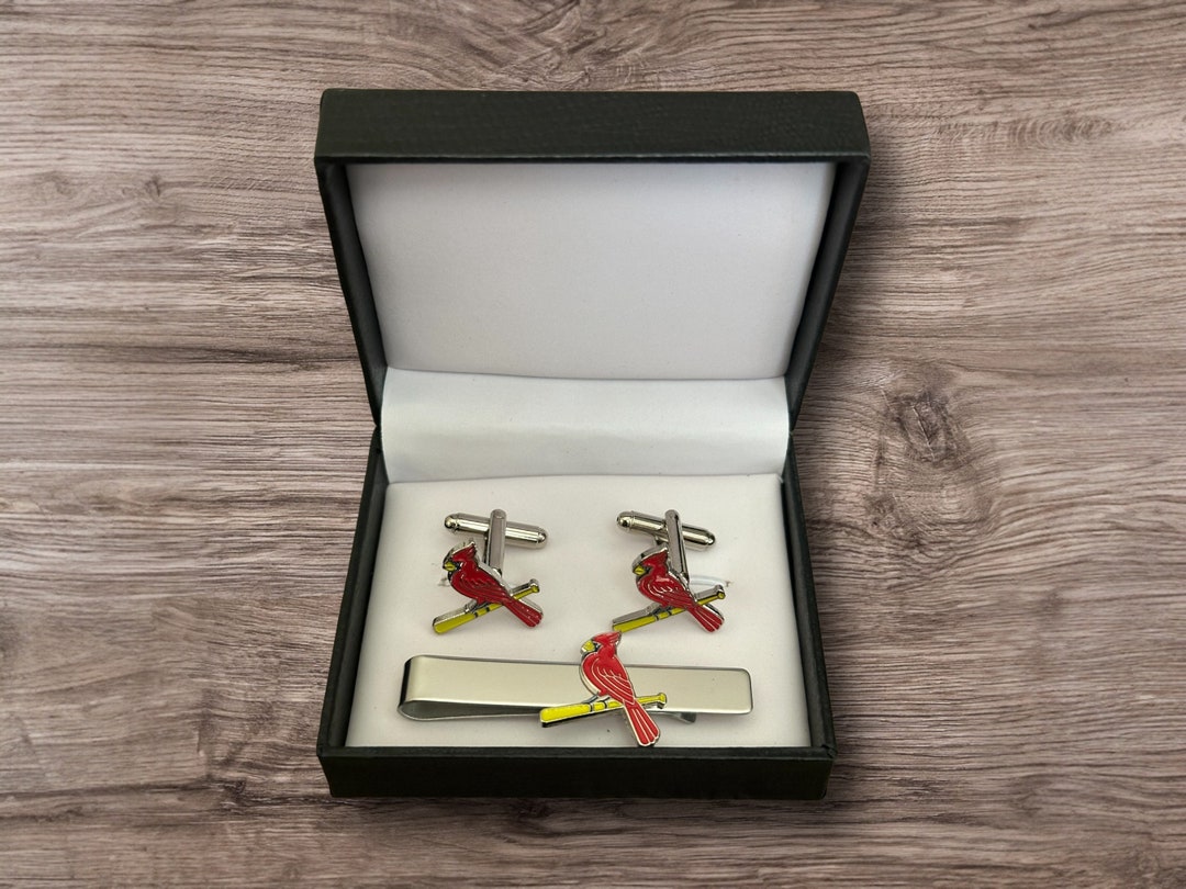 St Louis Cardinals Cuff Link Cufflinks Cuff Links Tie Clip Bar Set - Etsy