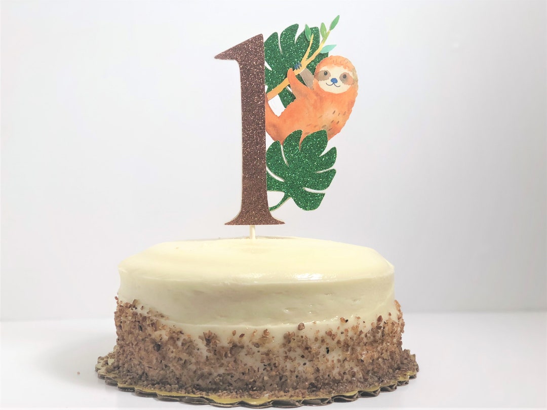 Sloth Cake Topper Birthday, Personalized, Sloth Birthday Party, Sloth ...