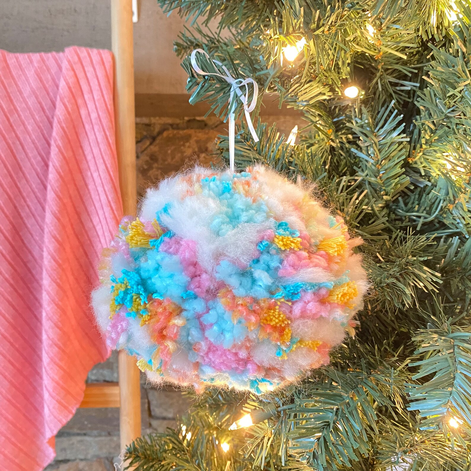 Wonderland Pom Pom Ornament Giant Ornament Gingerbread - Etsy