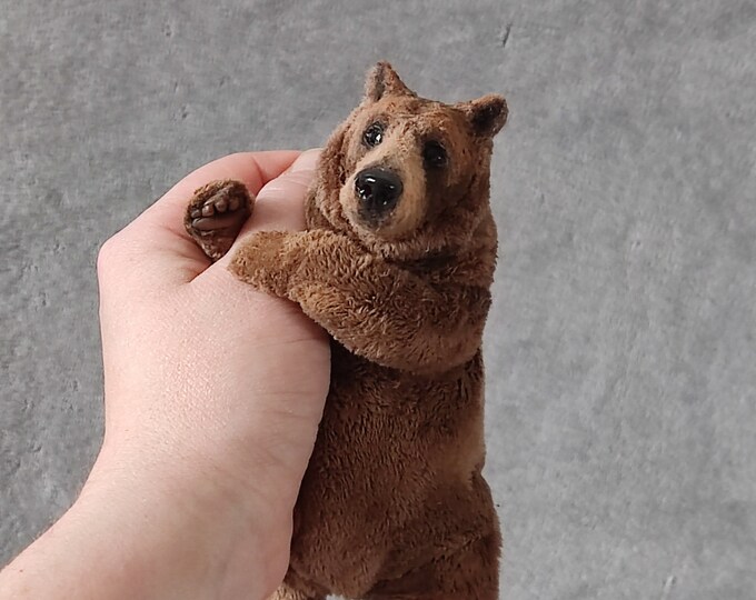 Pocket Teddy Bear, Realistic Bear Art Doll Animal - Etsy