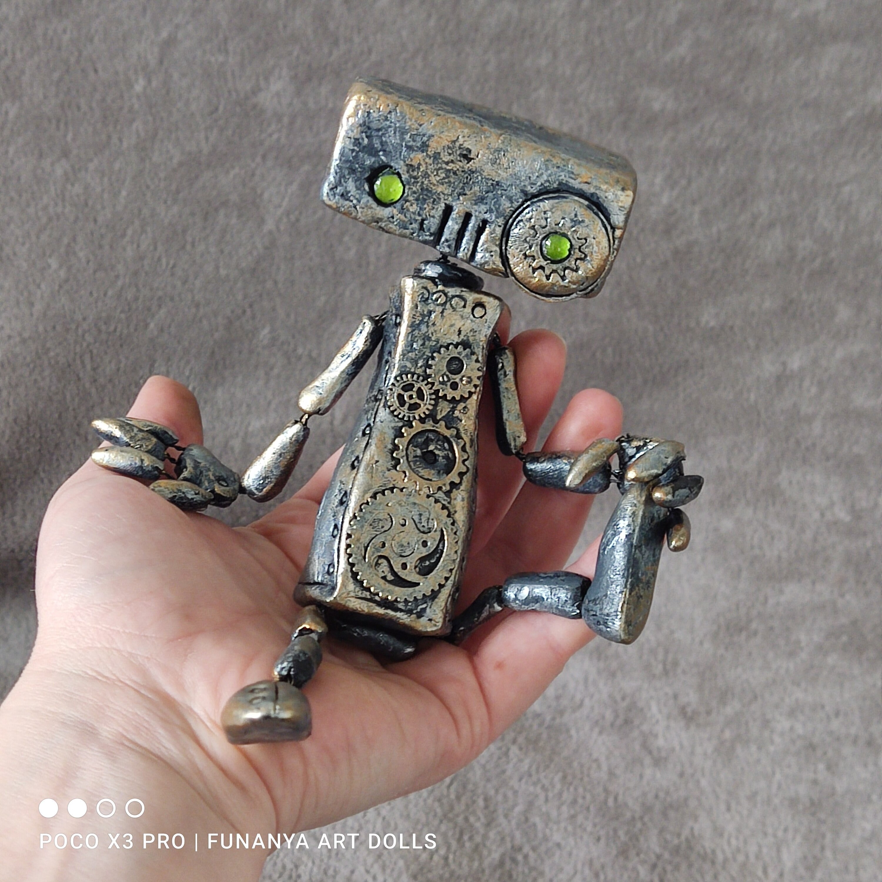 Mini Robot Art Doll Polymer Clay Pose Art Doll/ Lalka - Etsy UK