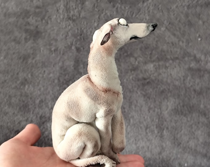 Funny Mini Greyhound Poseable Art Doll, Realistic Animal - Etsy