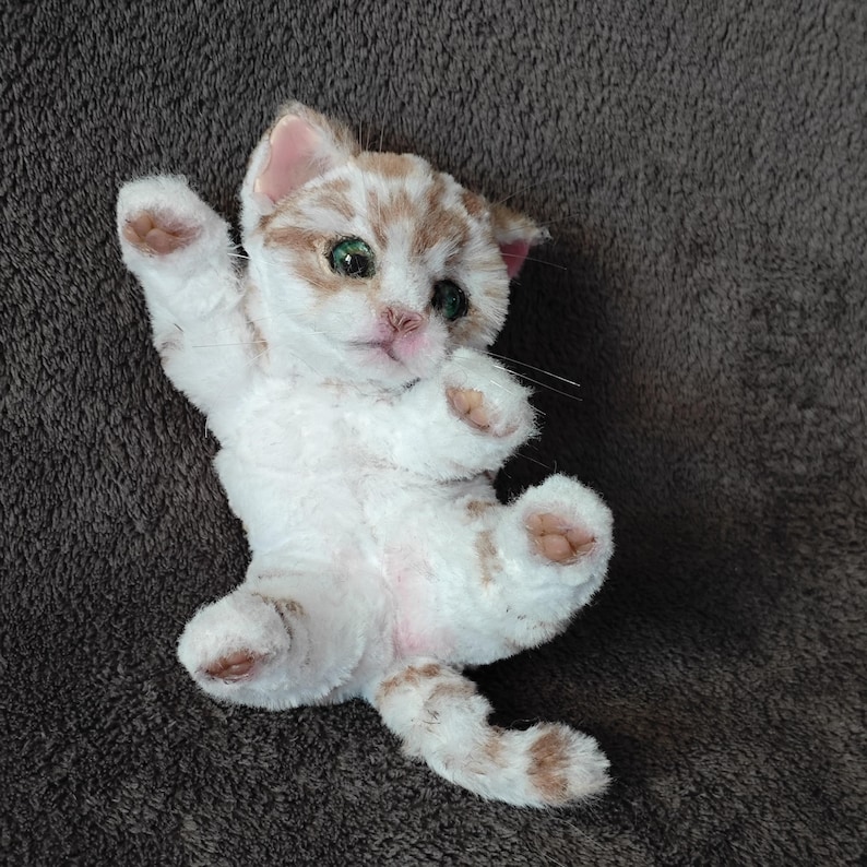 Kitten , realistic animal, poseable art doll, ooak - Etsy France